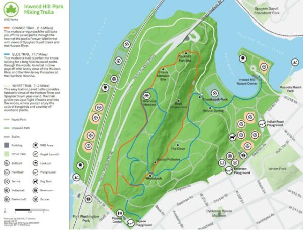 インウッドヒルパーク ニューヨークで手軽にハイキング！マンハッタン最北端 手つかずの天然林が残る水辺の自然公園 - Petite New York