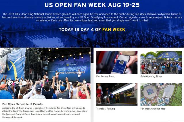 全米オープンテニス もうすぐスタート！今週は US Open ファンウィーク - Petite New York